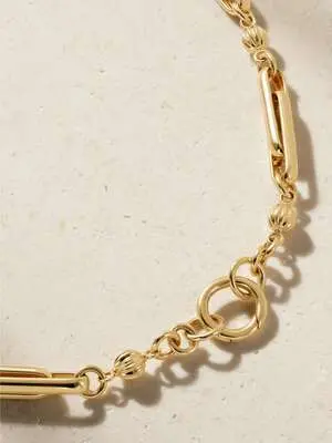 LUCY DELIUS 14-karat Stirrup Necklace