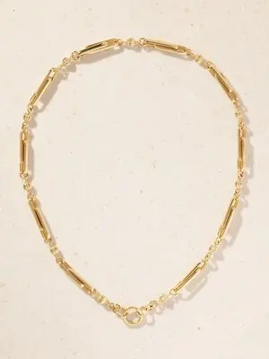 LUCY DELIUS 14-karat Stirrup Necklace - Gold