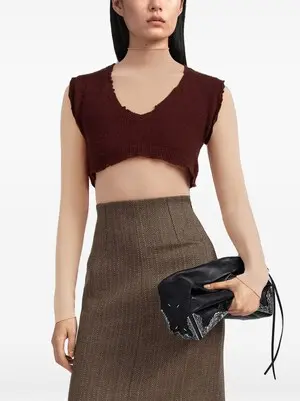 MAISON MARGIELA Cotton Cropped Top