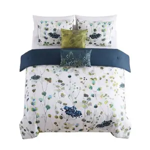 PURE PARIMA Bebejan Abstract Vines Reversible Comforter Set - Blue