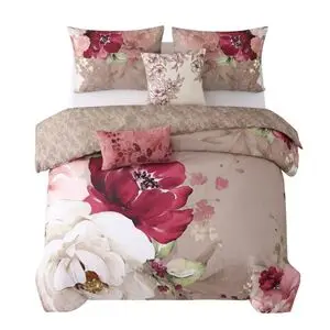 PURE PARIMA Bebejan Florence Reversible Comforter Set - Brown
