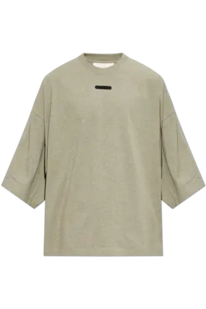 Fear Of God Cotton T-shirt With Appliquéd Logo - Grey