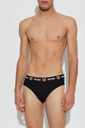 Moschino Two-pack Of Cotton Briefs With Logo