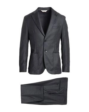 PAOLONI Suit Charcoal Size Virgin Wool, Elastane - Grey