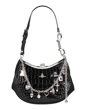 VIVIENNE WESTWOOD Leather Shoulder Bag With Charms