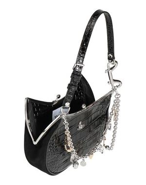 VIVIENNE WESTWOOD Leather Shoulder Bag With Charms