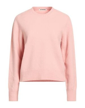 JIL SANDER JIL SANDER Ivory Wool Crewneck Sweater Pink