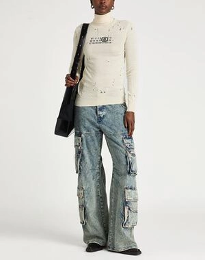 MAISON MARGIELA Virgin Wool Distressed Turtleneck