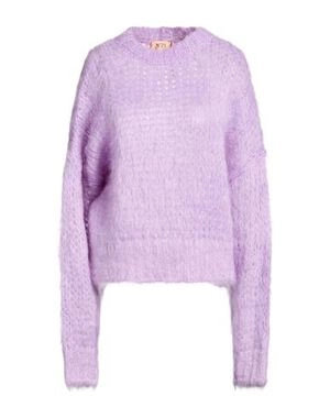 N°21 Mohair Wool And Polyamide Sweater - Lilac