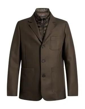 MOORER Coat Dark Size Wool, Polyamide, Cashmere