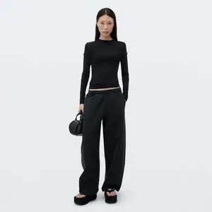 Alexander Wang Mid-rise Relaxed Sweatpant - Washed Black