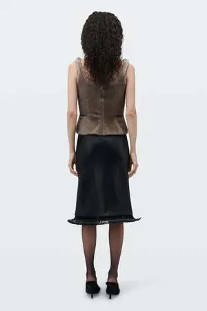 Alexander Wang Faux Fur Fitted Tank
