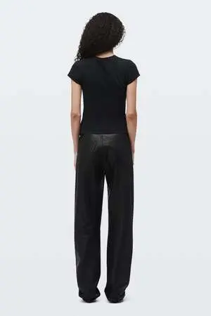 Alexander Wang Cherry Graphic Tee With Contrast Trim