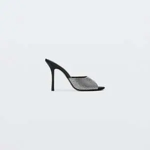 Alexander Wang Cher Crystal Hotfix 105mm Mule