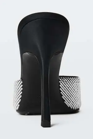 Alexander Wang Cher Crystal Hotfix 105mm Mule
