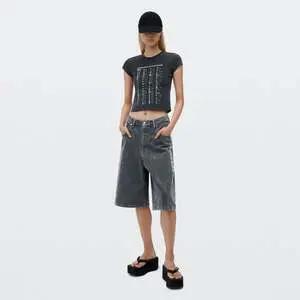 Alexander Wang Low Rise Board Short With Graphic