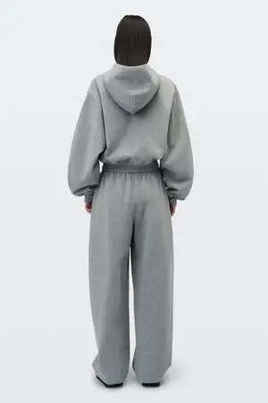 Alexander Wang Logo Print Zip-up Hoodie