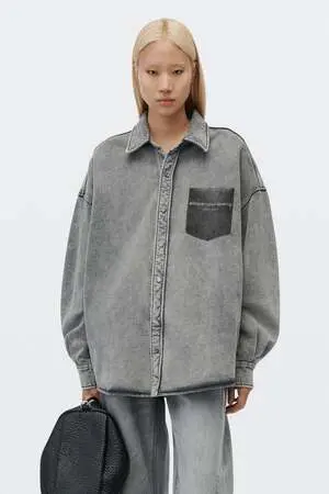 Alexander Wang Shadow Pocket Button Down Shirt