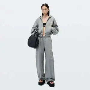 Alexander Wang Logo Print Mid-rise Relaxed Sweatpant - Sidewalk