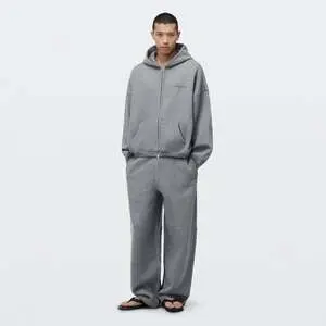 Alexander Wang Crystal Hotfix Mid-rise Sweatpant