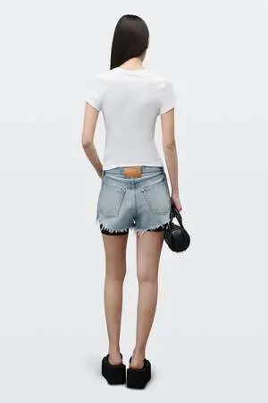 Alexander Wang Cherry Graphic Tee With Contrast Trim