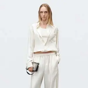Alexander Wang Silk Layered Cami Shirt Top