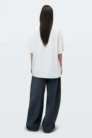 Alexander Wang Crystal Hotfix I Heart Aw Oversized Tee