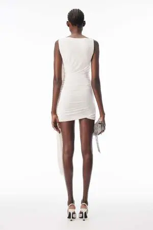 Alexander Wang Asymmetric Ruched Mini Dress