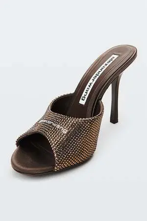 Alexander Wang Cher Crystal Hotfix 105mm Mule