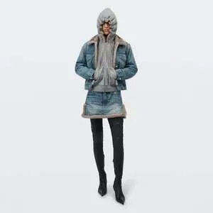Alexander Wang Faux Fur Lined Denim Jacket