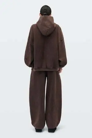 Alexander Wang All-over Crystal Oversized Zip Up Hoodie