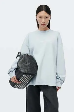 Alexander Wang Logo Print Long Sleeve Tee