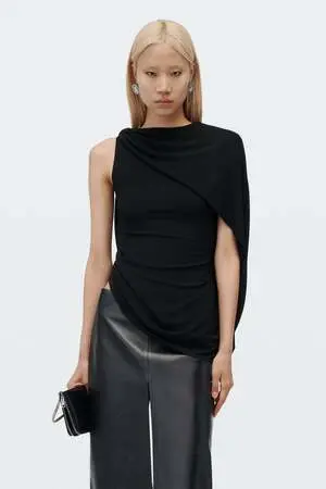 Alexander Wang Assymetric Draped Top