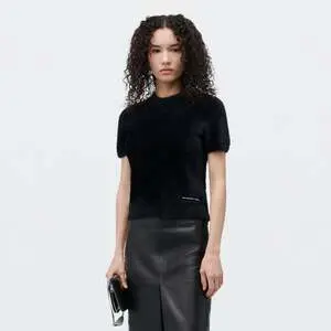 Alexander Wang Textured Chenille Crewneck Pullover