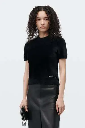 Alexander Wang Textured Chenille Crewneck Pullover