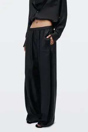 Alexander Wang Silk Mid-rise Track Pant