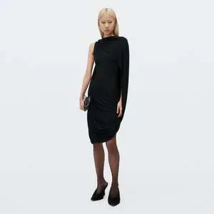 Alexander Wang Asymmetric Draped Midi Dress