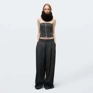 Alexander Wang Crystal Trim Mid-rise Pant