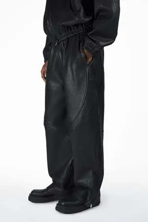 Alexander Wang Track Pant In Primal Lambskin Leather