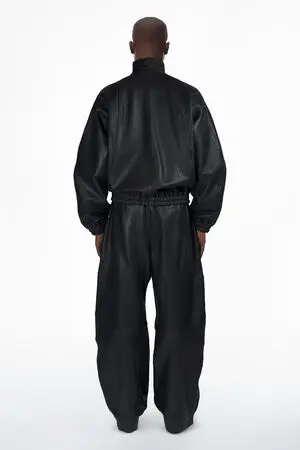 Alexander Wang Track Pant In Primal Lambskin Leather
