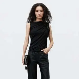 Alexander Wang Crystal Twist Sleeveless Top