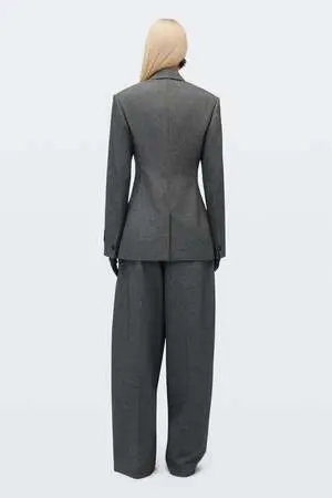 Alexander Wang Tweed Button-detail Blazer