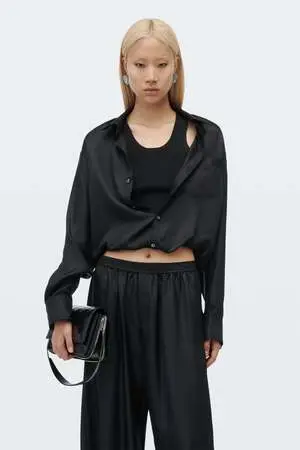 Alexander Wang Silk Layered Cami Shirt Top