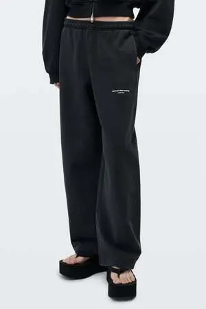 Alexander Wang Logo Print Mid-rise Relaxed Sweatpant