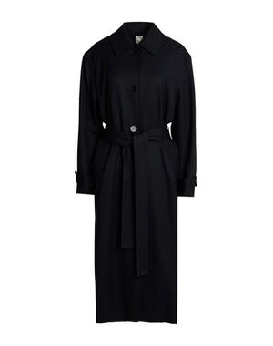 INES DE LA FRESSANGE PARIS Overcoat & Trench Coat Size Wool - Navy