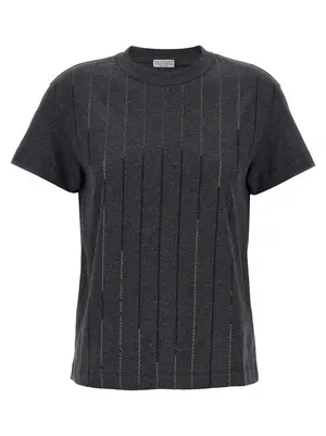 Brunello Cucinelli Micro Sequin Embellished T-shirt