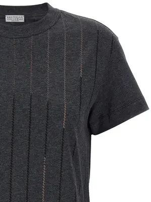 Brunello Cucinelli Micro Sequin Embellished T-shirt