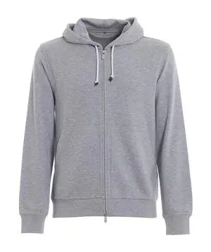 Brunello Cucinelli Zipped Drawstring Hoodie