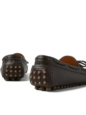 Brunello Cucinelli Driver Leather Loafers