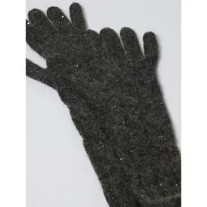 Brunello Cucinelli Sequin Embellished Knitted Gloves